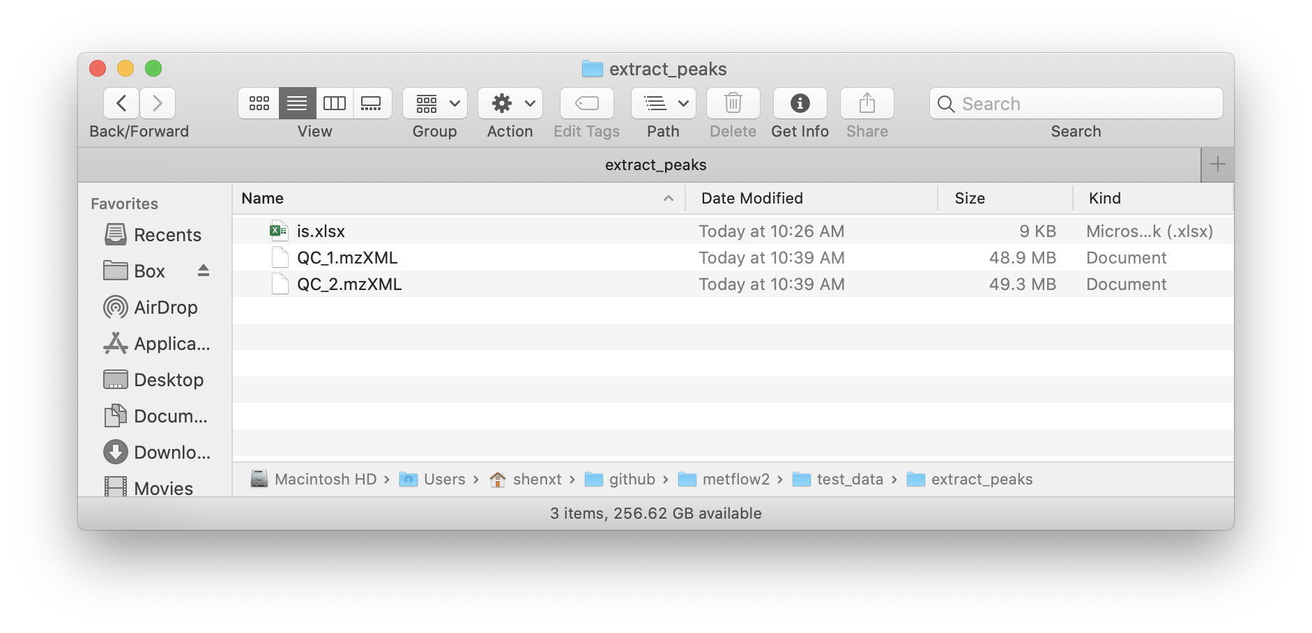 Other tools for MS raw data processing • metflow2